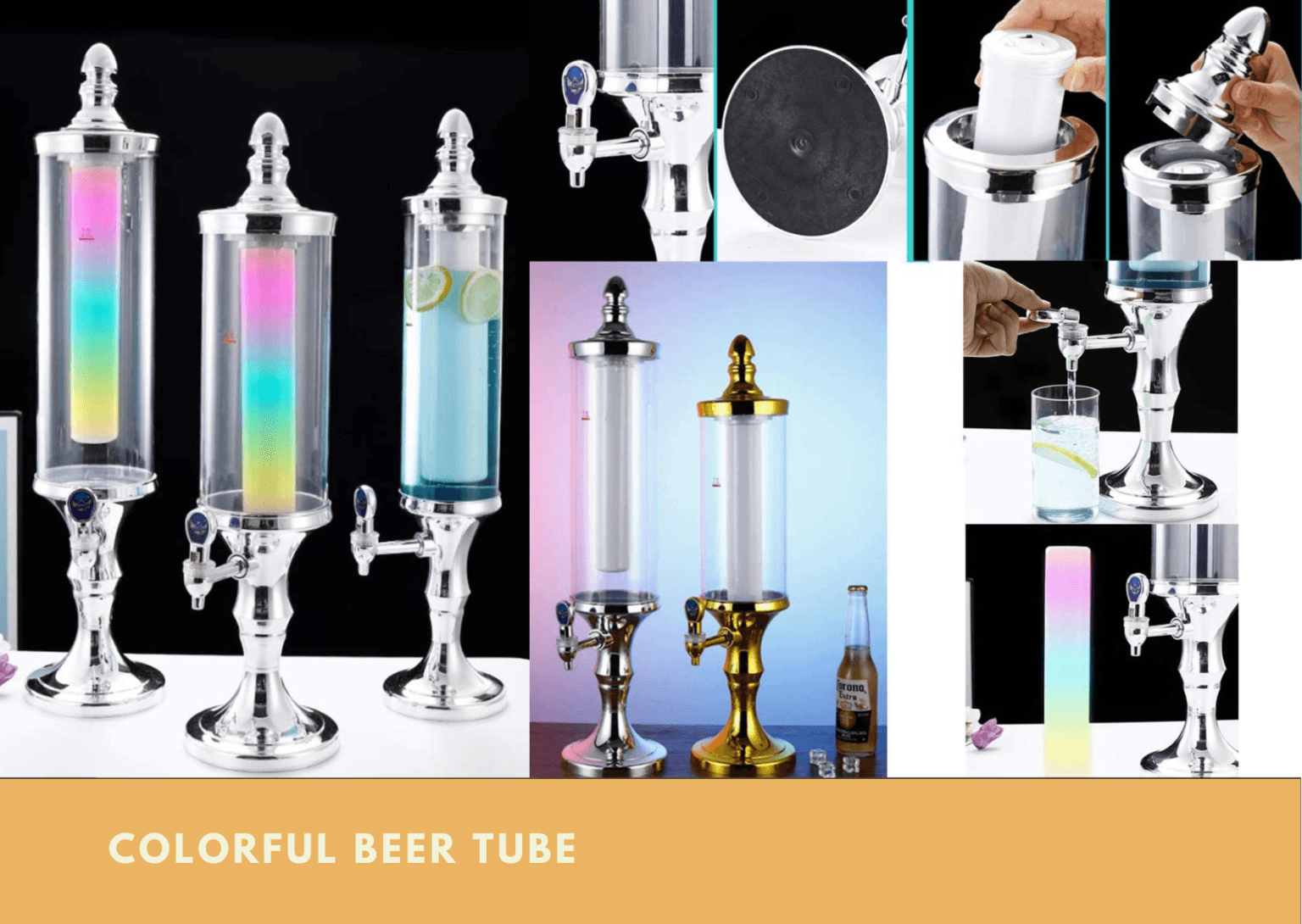 Colorful Beer Tube | Home Bar Kit