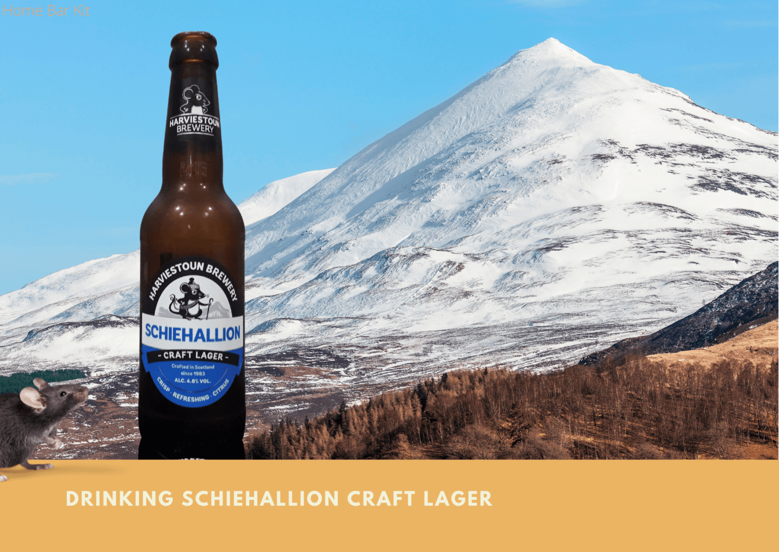 Drinking Schiehallion Craft Lager - Home Bar Kit