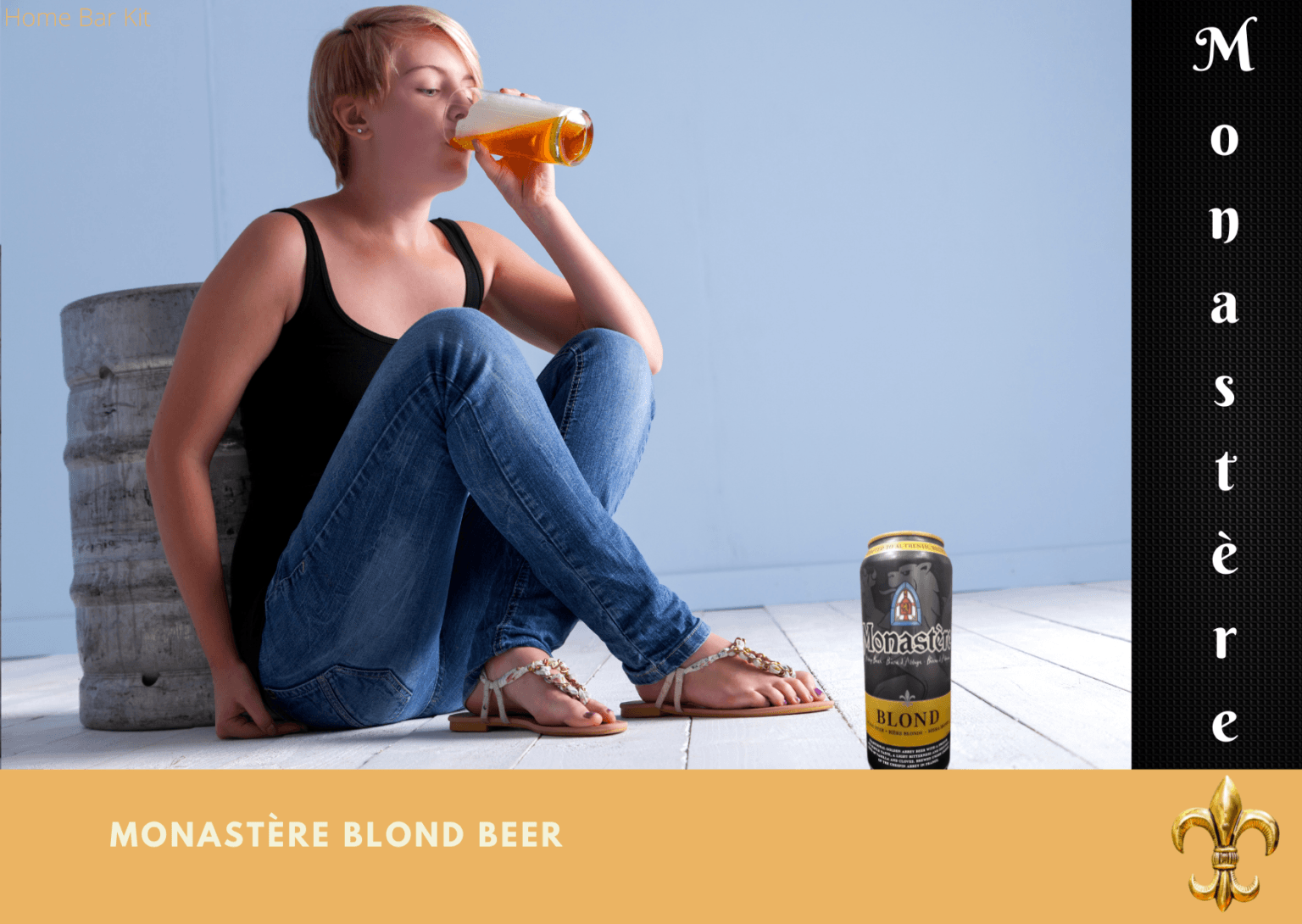 Monastère Blond Beer Is Brewed For Sharing | Home Bar Kit