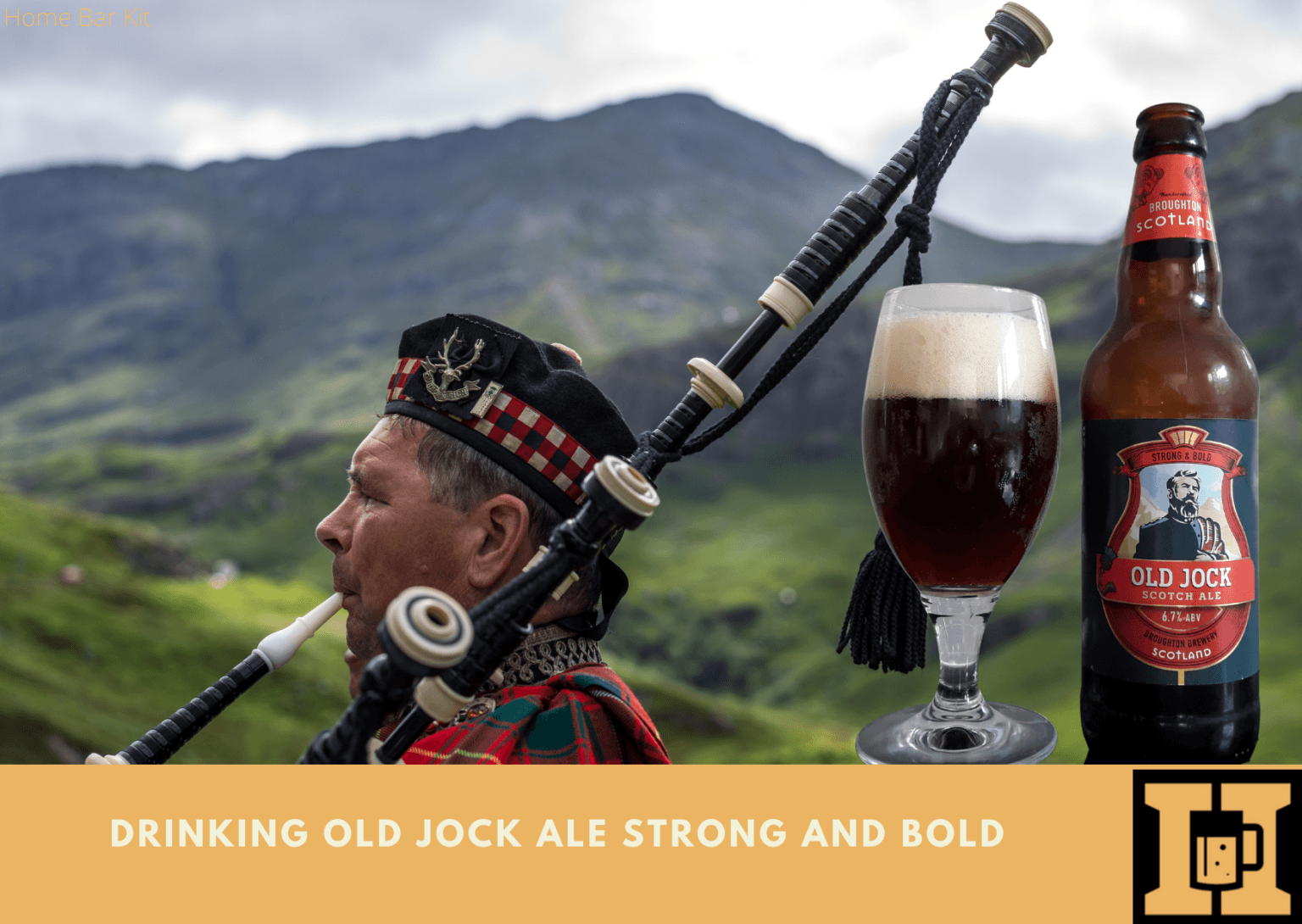 Drinking Old Jock Ale Strong And Bold | Rate My Beer | HBK