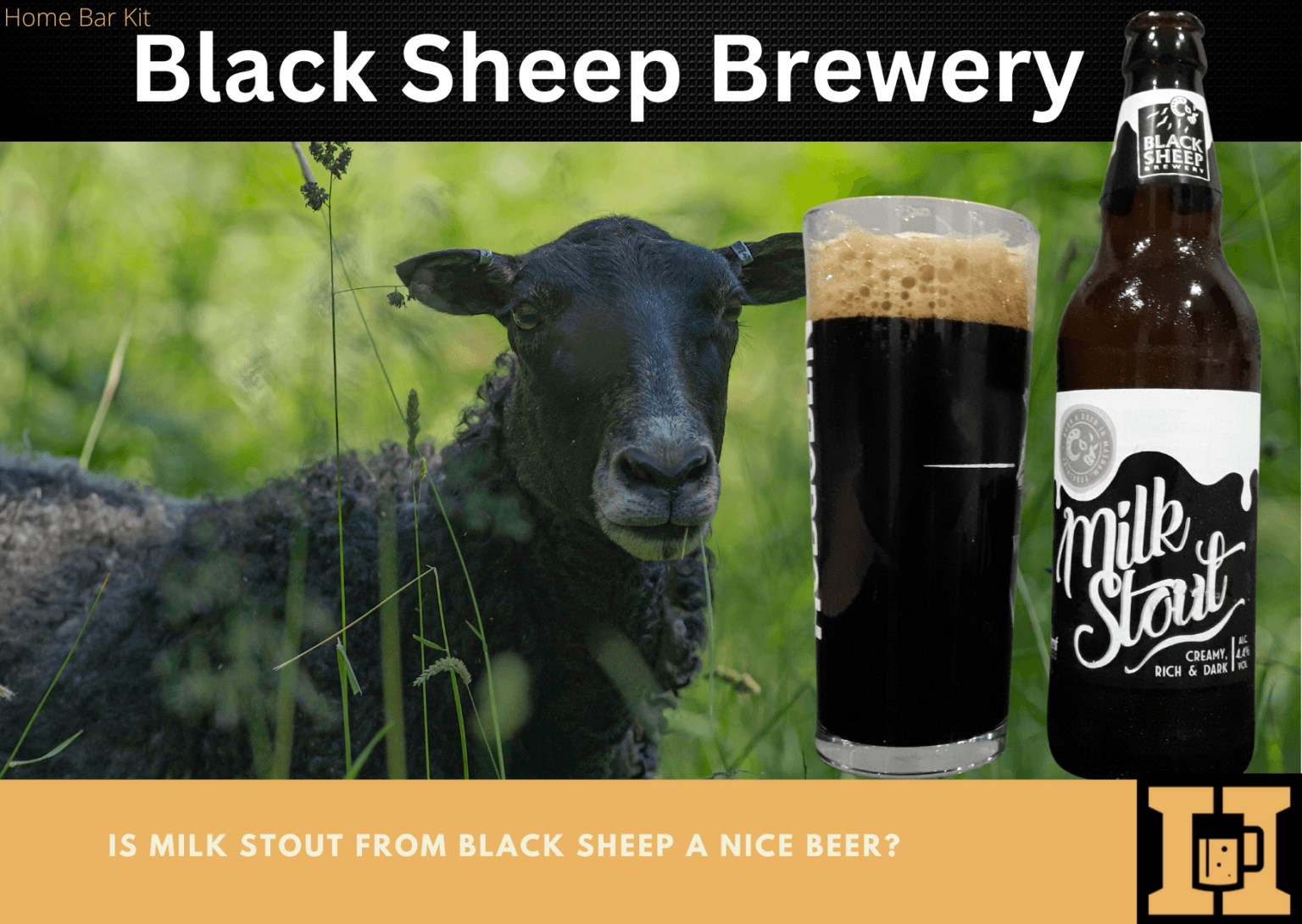 Is Milk Stout From Black Sheep A Nice Beer - Home Bar Kit